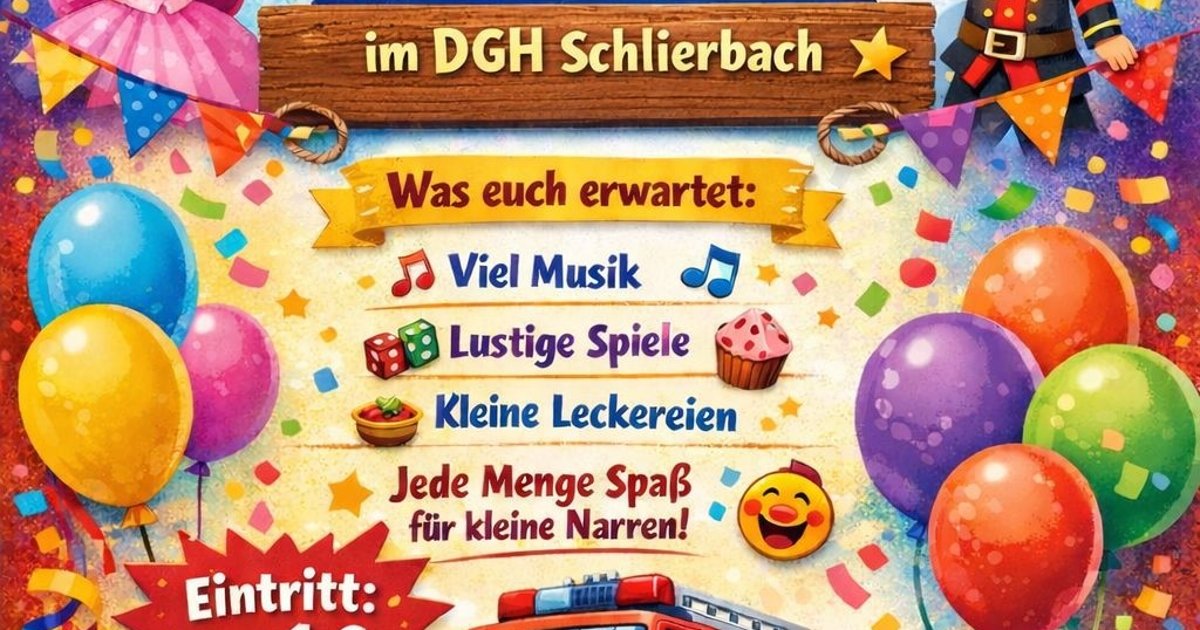 Kinderfasching Feuerwehr Schlierbach | Gemeinde Brachttal